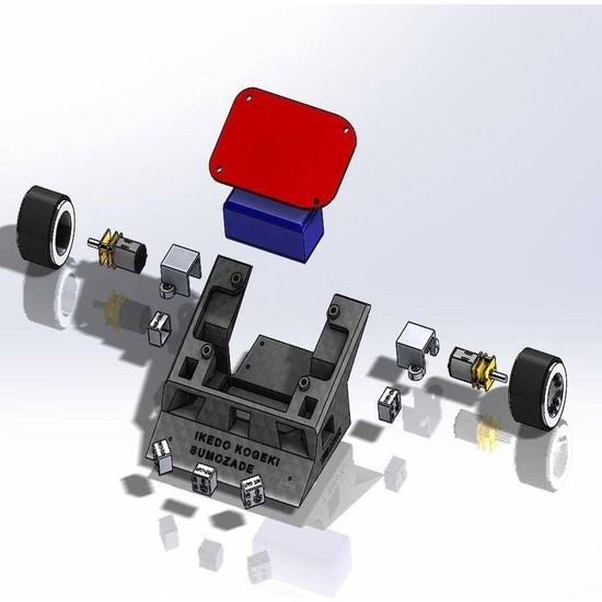 Aldım Geldi Ikedo Kogeki Minizumo Robot Sumo Vücut 10MM x Fiyatı