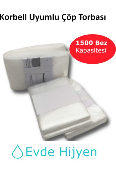 Korbell 16L Uyu mlu Evde Hijyen - 3 - 1500 Bez Kapasiteli