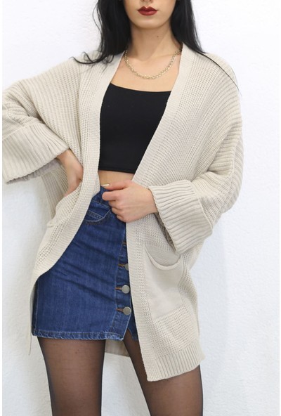 Modamiva Duble Kol Hırka Taş - 8588.1323.