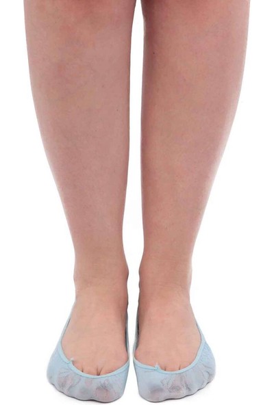 Bernam Butik Daymod Dikişsiz Kadın Babet Çorap | Bebe Mavi