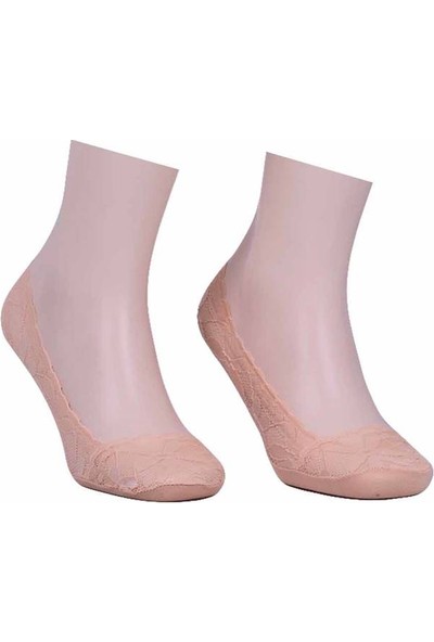 Bernam Butik Dantelli Babet Çorap 326 | Ten
