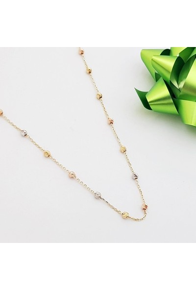 Altın Plaza Spor Zarif Dorikalı Altın Kolye KL05524