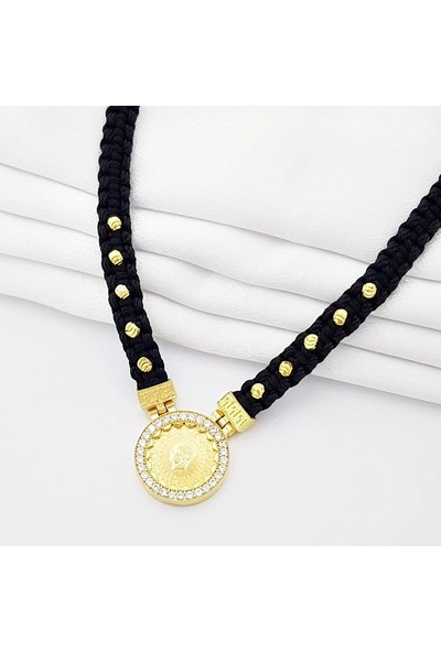 Altın Plaza Çeyrek Altınlı Çerçeveli Kolye KL06168