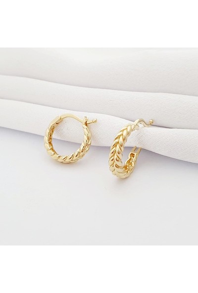 Altın Plaza Altın Sarmaşık Halka Küpe KP06422