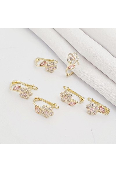 Altın Plaza Yapralı Altın Bebek Küpesi KP06973