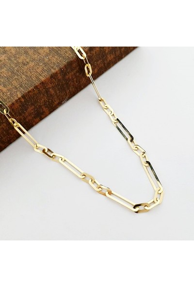 Altın Plaza Altın Yassı Figaro Zincir ZN07313