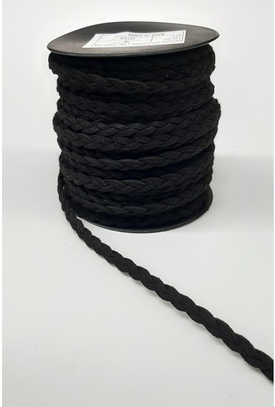 Hayalperest Boncuk Siyah Süet Örgü Ip