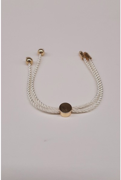 Hayalperest Boncuk Krem Asansörlü Bileklik Ipi