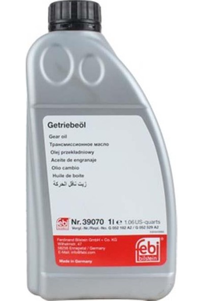 FEBI Şanzuman Yağı 1 Lt Vag (Otom.şnz.)Sarı Atf 12 Li Febı G052162A2
