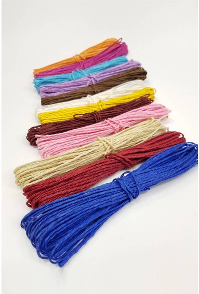 Hayalperest Boncuk Renkli Demet Kagıt Ip (10 mt )