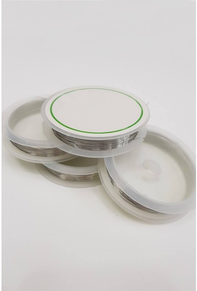 Hayalperest Boncuk Gümüş Çelik Tel (10 mt )