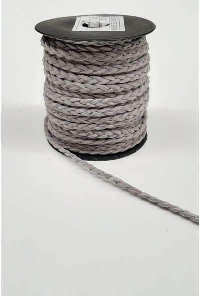 Hayalperest Boncuk Gri Süet Örgü Ip