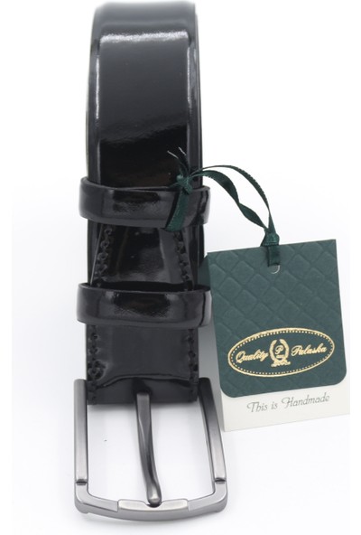 Quality Palaska Deri El Yapımı Siyah Rugan Kemer Quality Palaska Deri El Yapımı Siyah Rugan Kemer