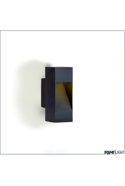 Fonelight Alüminyum LED Duvar Apliği 6500K AKA040-APK89 Siyah Fonelight Alüminyum LED Duvar Apliği 6500K AKA040-APK89 Siyah