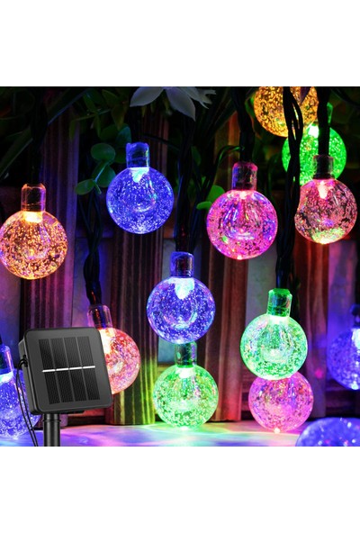 24Sat 50 LED 7 Metre Kristal Solar Renkli Güneş Enerjili Bahçe Teras Balkon Dekorasyon Ağaç Lambası Aydınlatması 24Sat 50 LED 7 Metre Kristal Solar Renkli Güneş Enerjili Bahçe Teras Balkon Dekorasyon Ağaç Lambası Aydınlatması