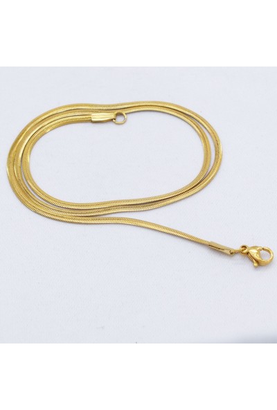 Ferizz Altın Kaplama 2mm Balık Sırtı Zincir