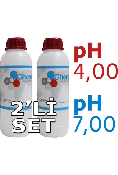 Tampon 2'li Set Tampon Solüsyon Çözelti (Ph 4 ve Ph 7) Tampon 2'li Set Tampon Solüsyon Çözelti (Ph 4 ve Ph 7)