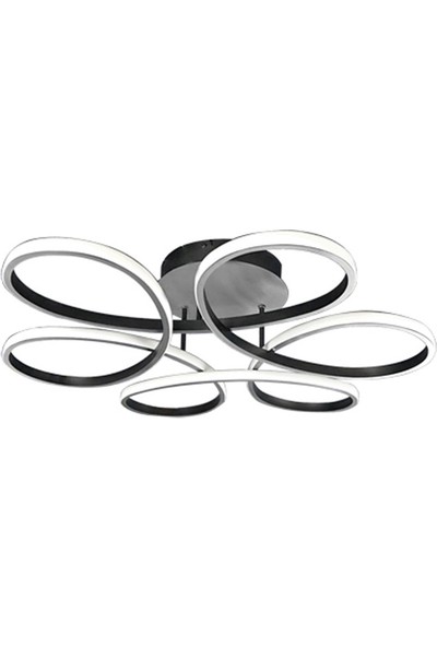 Decobulvar DC30037 65W 6500K (Beyaz Işık) Ledli 75CM Siyah Papatya Tavan Armatürü Decobulvar DC30037 65W 6500K (Beyaz Işık) Ledli 75CM Siyah Papatya Tavan Armatürü