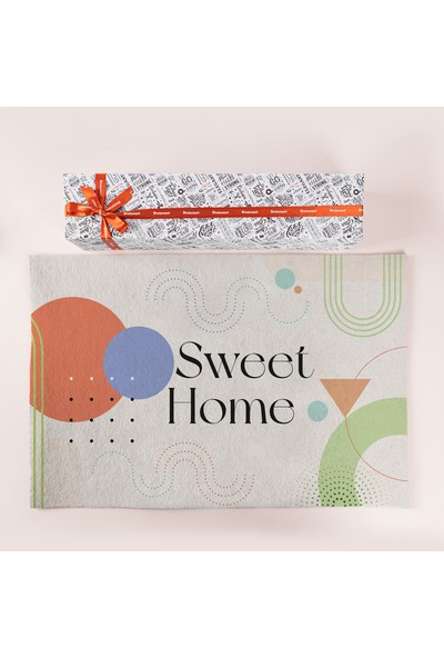 Hediye Sepeti Minimal Sweet Home Tasarımlı Kapı Önü Paspas