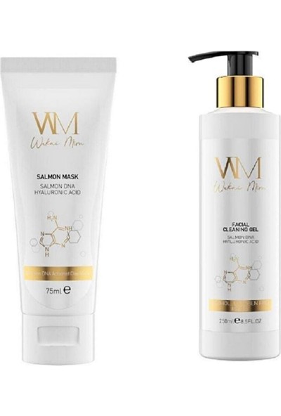 Yoğun Besleyici Cilt Bakım Set Somon Hyaluronic Asit Içerikli Yüz Maskesi 75ML Yüz Yıkama Jeli 250ML Yoğun Besleyici Cilt Bakım Set Somon Hyaluronic Asit Içerikli Yüz Maskesi 75ML Yüz Yıkama Jeli 250ML