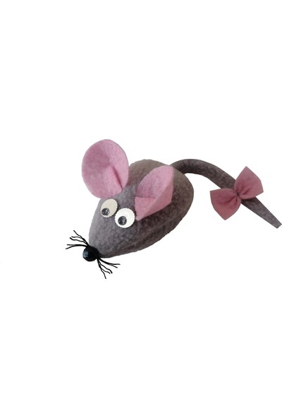 Markapet Kedi Oyuncağı Bıyıklı Peluş Fare 4,5 x 6-15 cm Gri Markapet Kedi Oyuncağı Bıyıklı Peluş Fare 4,5 x 6-15 cm Gri