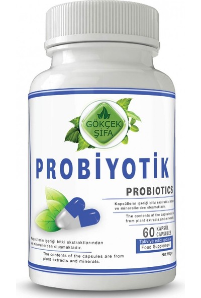 Gökçek Şifa Probiyotik Kapsül 60 Kapsül X1000MG Gökçek Şifa Probiyotik Kapsül 60 Kapsül X1000MG