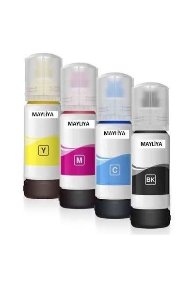 Mayliya Epson Uyumlu 103 4 Renk Takım Mürekkep L3110/L3111/L3150/L3151/L4150/L6190/L6160/L4160 Kutusuz Mayliya Epson Uyumlu 103 4 Renk Takım Mürekkep L3110/L3111/L3150/L3151/L4150/L6190/L6160/L4160 Kutusuz