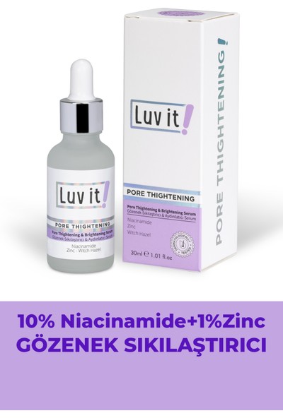 Luv It! Siyah Nokta Gözenek ve Sivilce Karşıtı Serum 30 ml