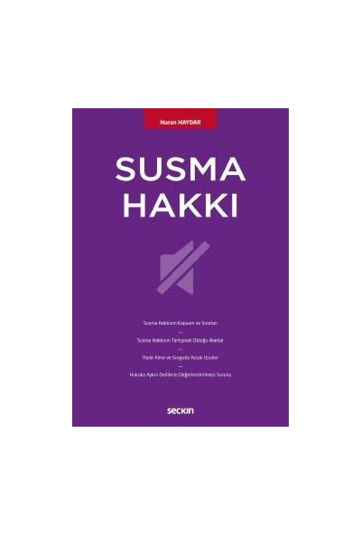 Susma Hakkı - Nuran Haydar Susma Hakkı - Nuran Haydar