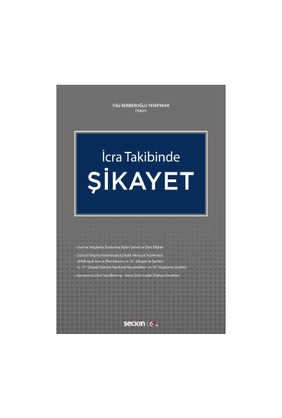 Icra Takibinde Şikayet - Filiz Berberoğlu Yenipınar - Filiz Berberoğlu Yenipınar