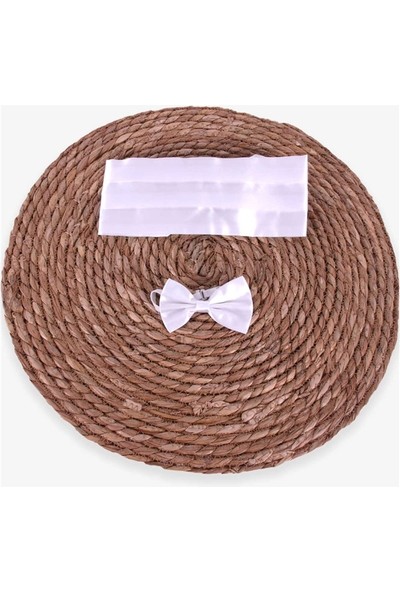 Breeze Erkek Çocuk Papyon Kuşak Beyaz Soft Giyim (Standart)