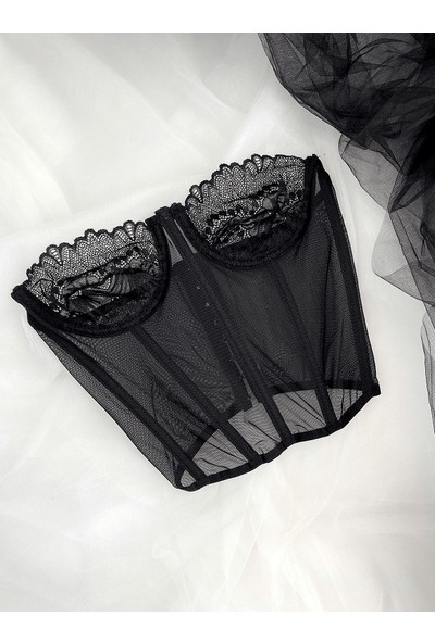Gece İncisi Dantelli Büstiyer Gece İncisi Dantelli Büstiyer