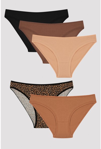 Penti Leopard Dream 5li Slip Külot