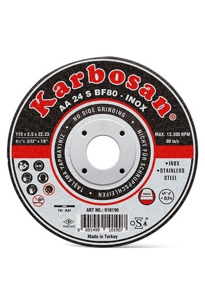 Karbosan Inox Ince Metal Kesme Taşı 115MM