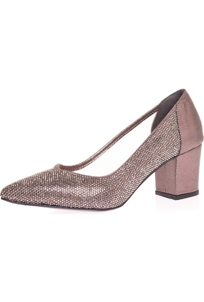 Kent Shop Platin Sıvama 6 cm Taşlı Kadın Abiye Ayakkabı Kent Shop Platin Sıvama 6 cm Taşlı Kadın Abiye Ayakkabı