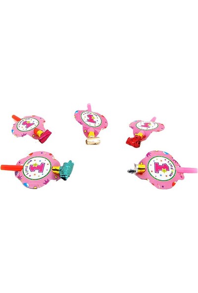 Pandoli Kız Yıldızlı 1 Yaş Pembe Renk Kaynanadili Parti Düdüğü 10 Adet Pandoli Kız Yıldızlı 1 Yaş Pembe Renk Kaynanadili Parti Düdüğü 10 Adet