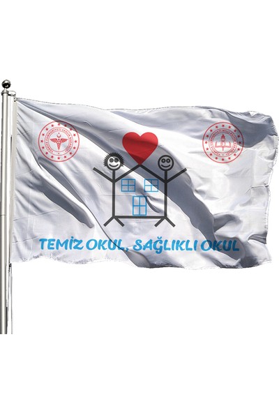 Temiz Okul 70X105 Çift Kat Flama