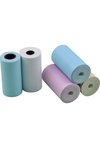 Beauty Life 5 Adet Renkli Termal Kağıt Rulo Seti 57X30MM / 2.17X1.18IN (Yurt Dışından) Beauty Life 5 Adet Renkli Termal Kağıt Rulo Seti 57X30MM / 2.17X1.18IN (Yurt Dışından)