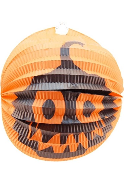 Pandoli Balkabağı Figürlü Cadılar Bayramı Fener Süs 25 cm