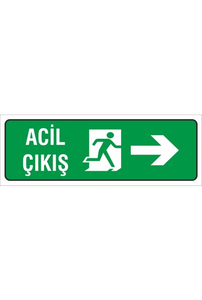 Bornova Dijital Iş Güvenliği Uyarı ve Yönlendirme levhası (Acil Çıkış Sağ) Bornova Dijital Iş Güvenliği Uyarı ve Yönlendirme levhası (Acil Çıkış Sağ)