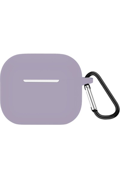 Kyver Apple AirPods 3. Nesil Silikon Koruyucu Askılı Kılıf Lila Kyver Apple AirPods 3. Nesil Silikon Koruyucu Askılı Kılıf Lila