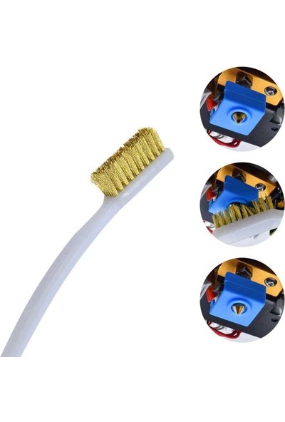 Sanec 3D Yazıcı Nozzle Temizleme Fırçası ? Bakır Telli Fırça