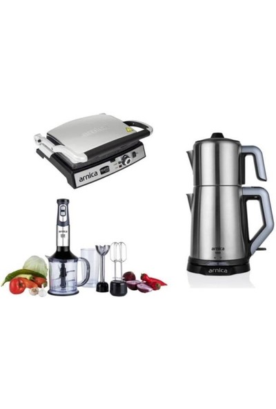 Arnica Inox 3 Lü Elektrikli Çeyiz Seti