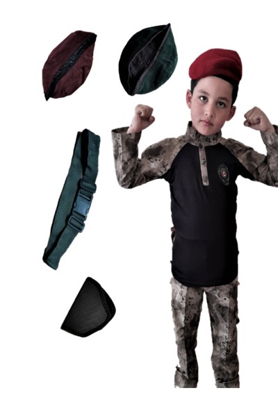 Erteks Tekstil Ertekstekstil Polis Özel Harekat Çocuk Asker Takımı 6 Parça Pöh Çocuk Askeri Kostümü Erteks Tekstil Ertekstekstil Polis Özel Harekat Çocuk Asker Takımı 6 Parça Pöh Çocuk Askeri Kostümü