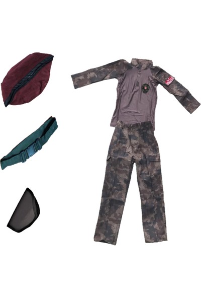 Erteks Tekstil Ertekstekstil Bordo Polis Özel Harekat Çocuk Asker Takımı 6 Parça Çocuk Pöh Kostümü Erteks Tekstil Ertekstekstil Bordo Polis Özel Harekat Çocuk Asker Takımı 6 Parça Çocuk Pöh Kostümü