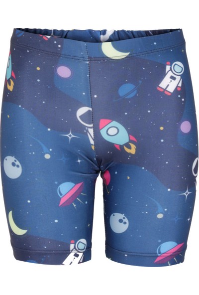 Adasea Astronot Desenli Çocuk Yüzme Şortu Adasea Astronot Desenli Çocuk Yüzme Şortu