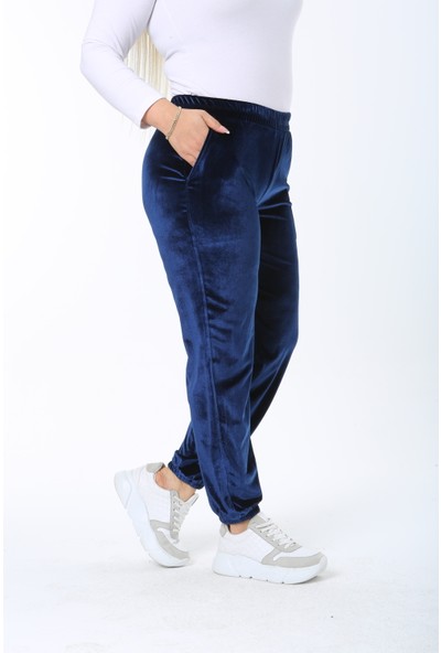 Büyük Bedenim Kadife Eşofman Altı