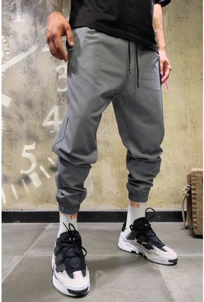 Denim Republic Erkek Füme Kalın Kumaş Bol Jogger Pantolon Denim Republic Erkek Füme Kalın Kumaş Bol Jogger Pantolon