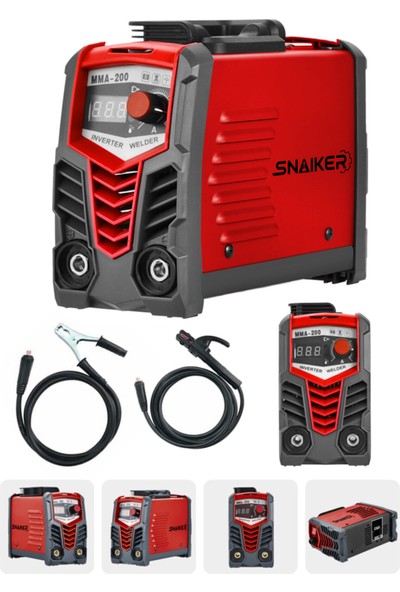 Snaiker Alman Tr-X 200 Amper Profesyonel Dijital Göstergeli Inverter Kaynak Makinesi Snaiker Alman Tr-X 200 Amper Profesyonel Dijital Göstergeli Inverter Kaynak Makinesi