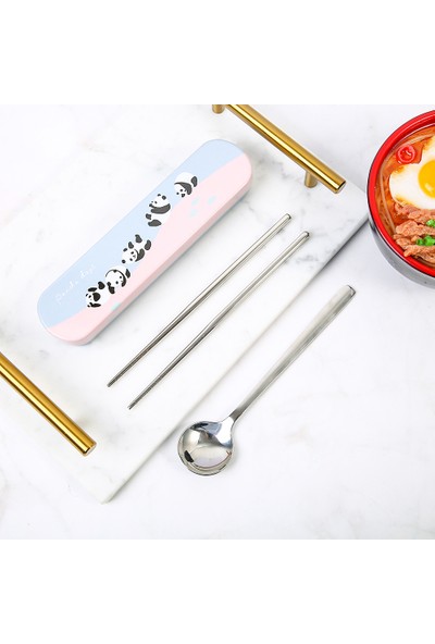 Yoyoso Panda Chopstick Seti Pembe Yoyoso Panda Chopstick Seti Pembe